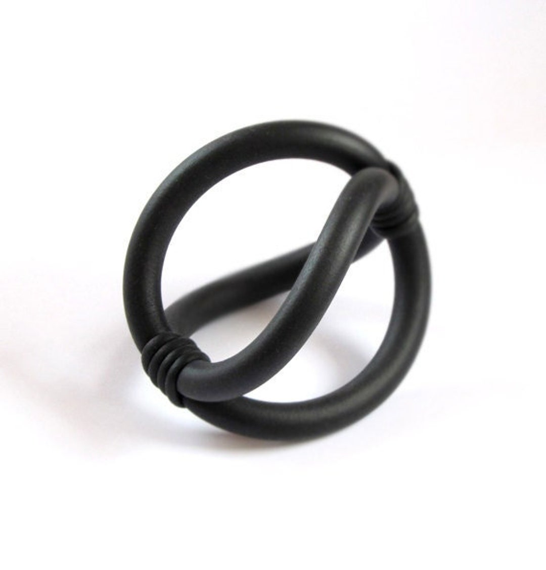 Rubber Bracelet Unusual Shape, Black Bracelet, Street Style, Foam ...