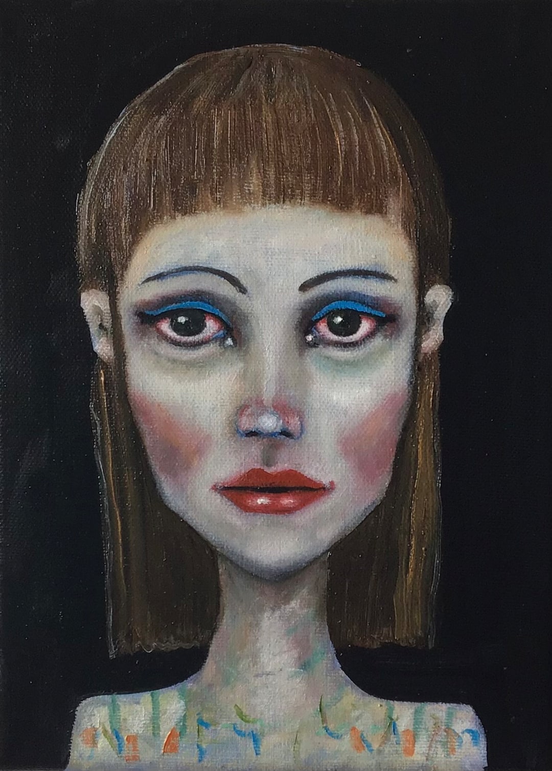 Original, Art, Figurative, Oilpainting, Girl, Weird, Odd, Portrait ...