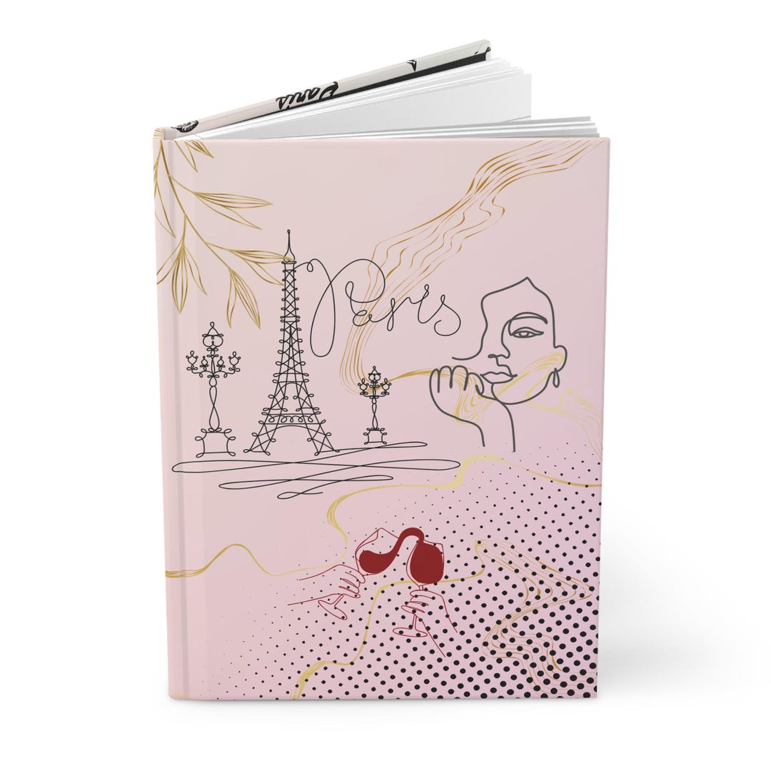Paris Notebook, Vintage Eiffel Tower Journal, Aesthetic French Travel ...