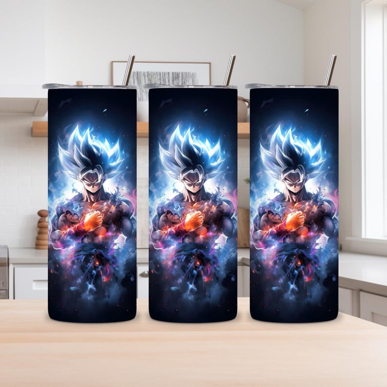Goku Anime Tumbler: Ultra Instinct Stainless Steel Cup - Etsy