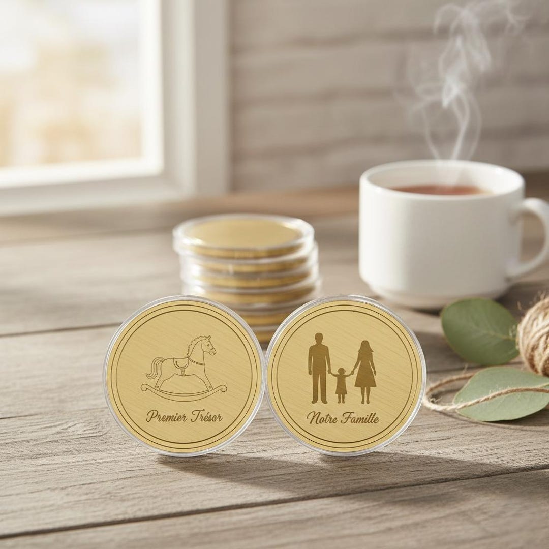 Personalized Gold Token – Engraved Message or Date – Meaningful Gift - Etsy
