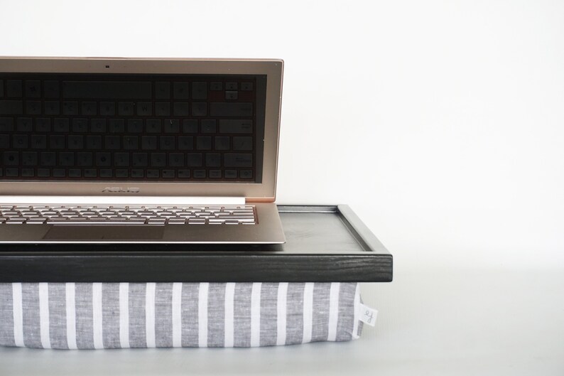 Computer Pad Pastel Stripe Lap Desk Pastel Peach Tray Top - Etsy