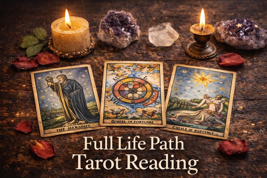 Full Life Path Tarot Reading PDF | Past Present Future | Soul Purpose ...