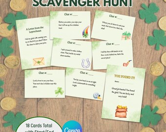St Patricks Day Scavenger Hunt | Print Ready Kids Treasure Hunt ...