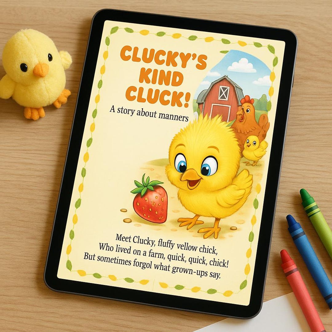 Clucky's Kind Cluck: Manners Storybook for Preschoolers (digital ...