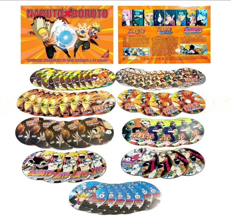 Boruto Shippuden Complete Collection DVD [english Dub] - Etsy