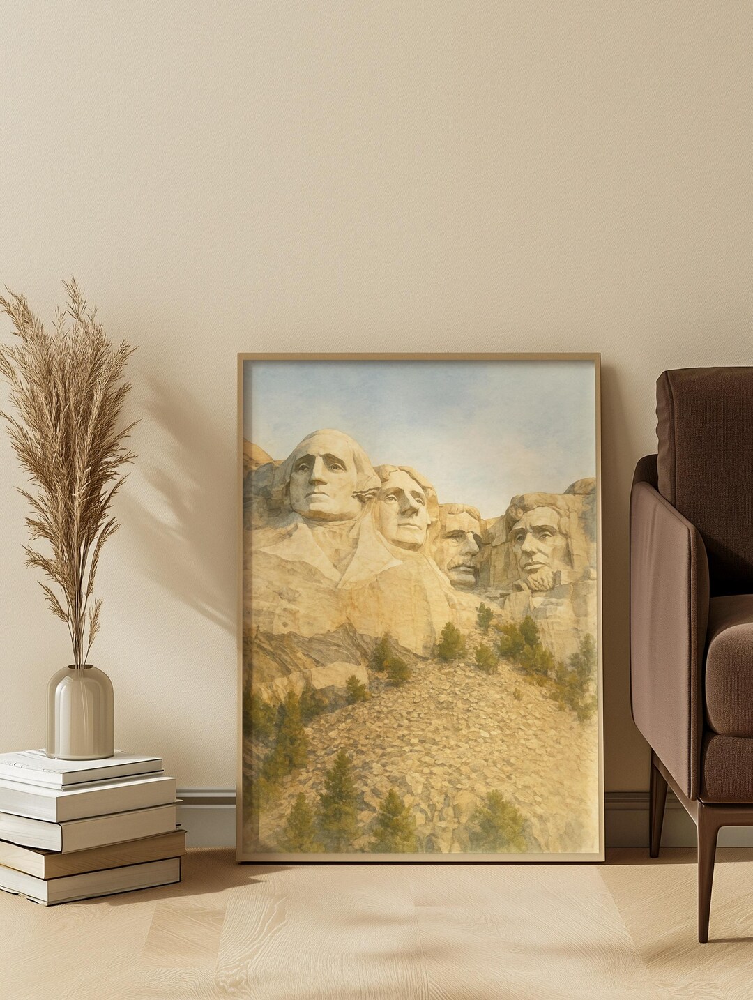 Mount Rushmore Print | Black Hills South Dakota Landmark (digital ...