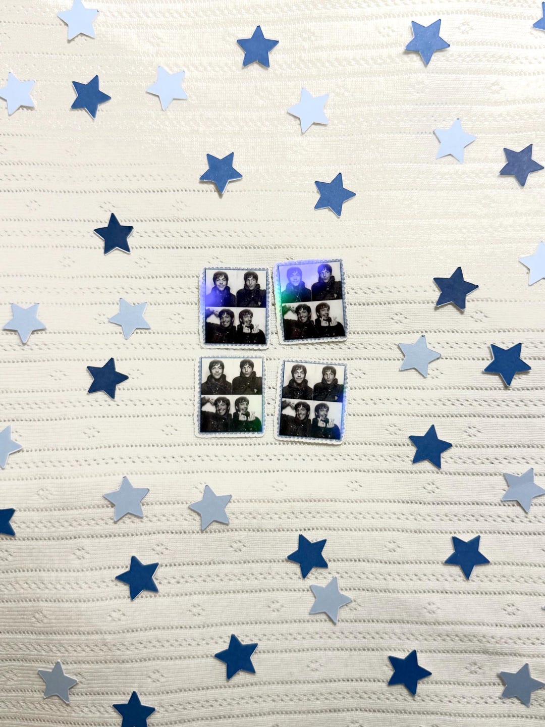 Role Model Holographic Gingham Photo Booth Sticker - Etsy