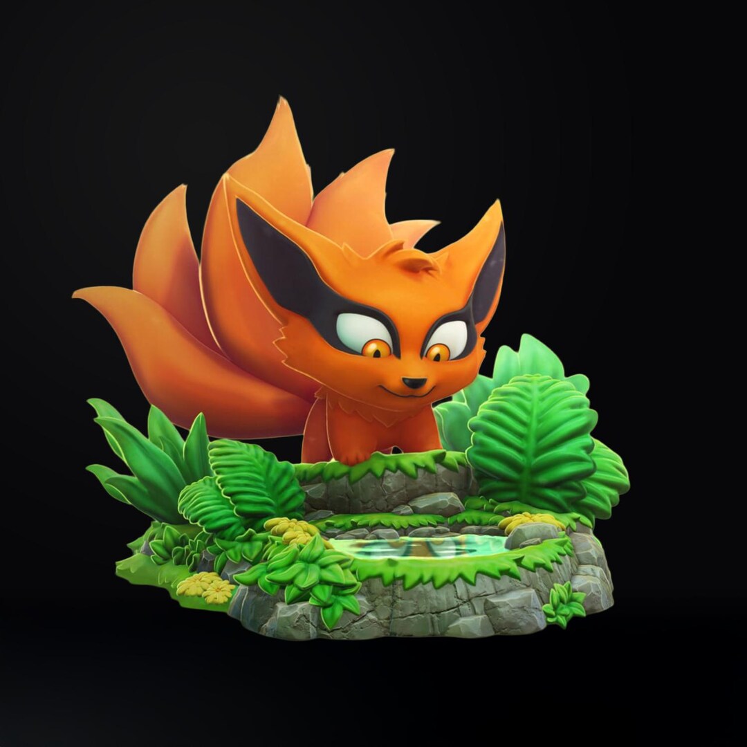Kurama (nine-tailed Fox) Naruto 3D STL Print File - Etsy