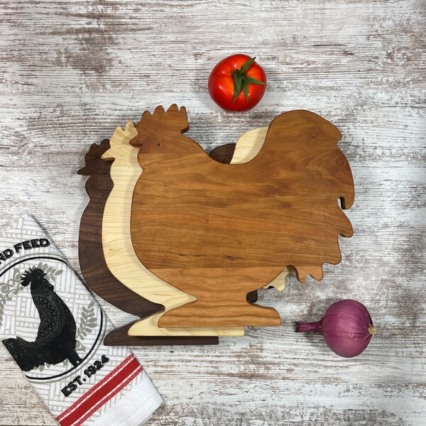 Rooster Cutting Board - Etsy