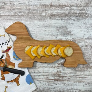 Long Hair Dachshund Cheese Board: Maple or Cherry Wood - Etsy