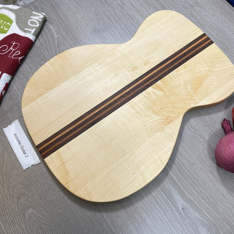 Acoustic Guitar Cutting Board the Perfect Gift for Any - Etsy
