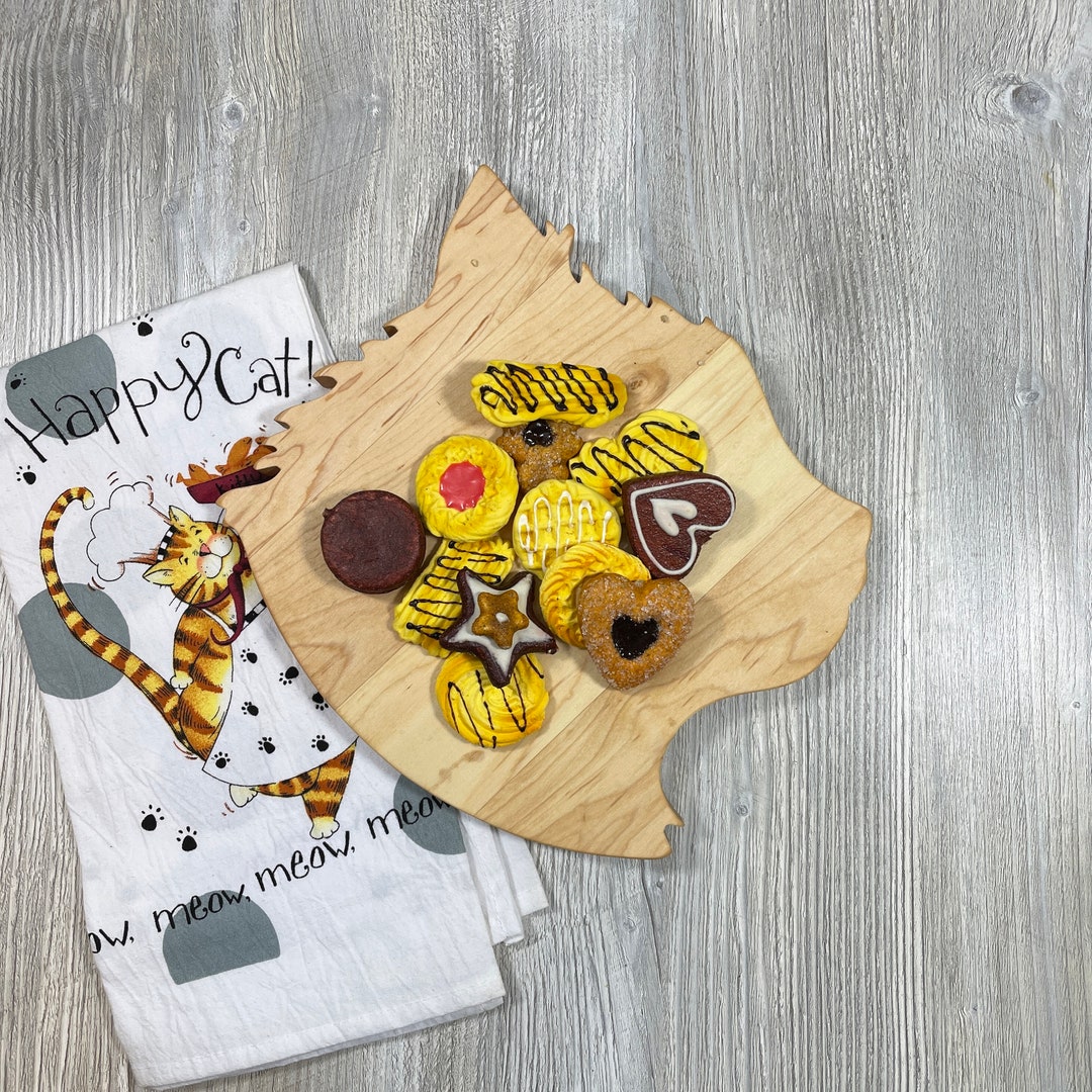 Cat Cheese Board Solid Maple Construction - Etsy