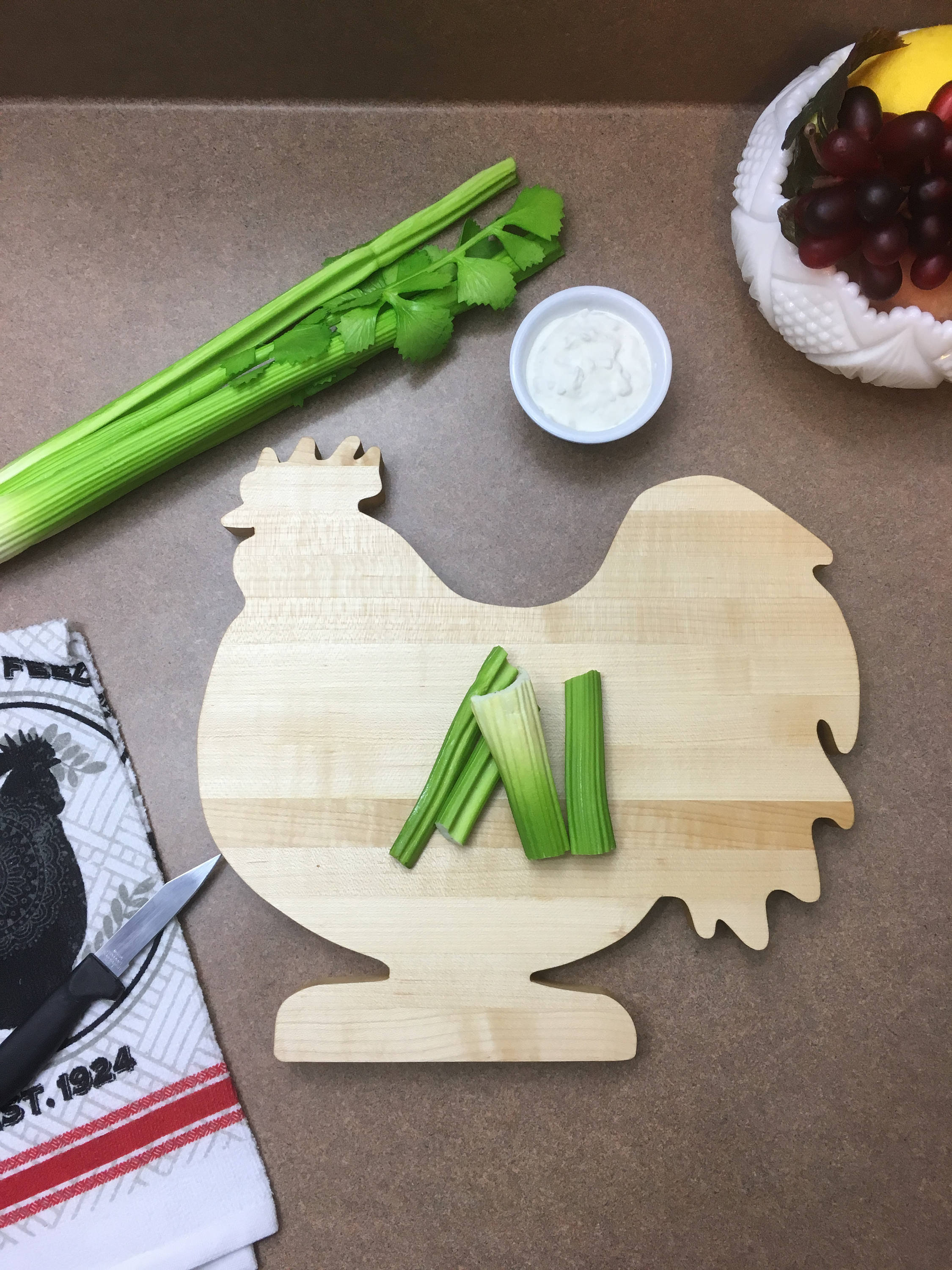 Maple Rooster Cutting Board, Great Present !!!! hand made Laminated ...