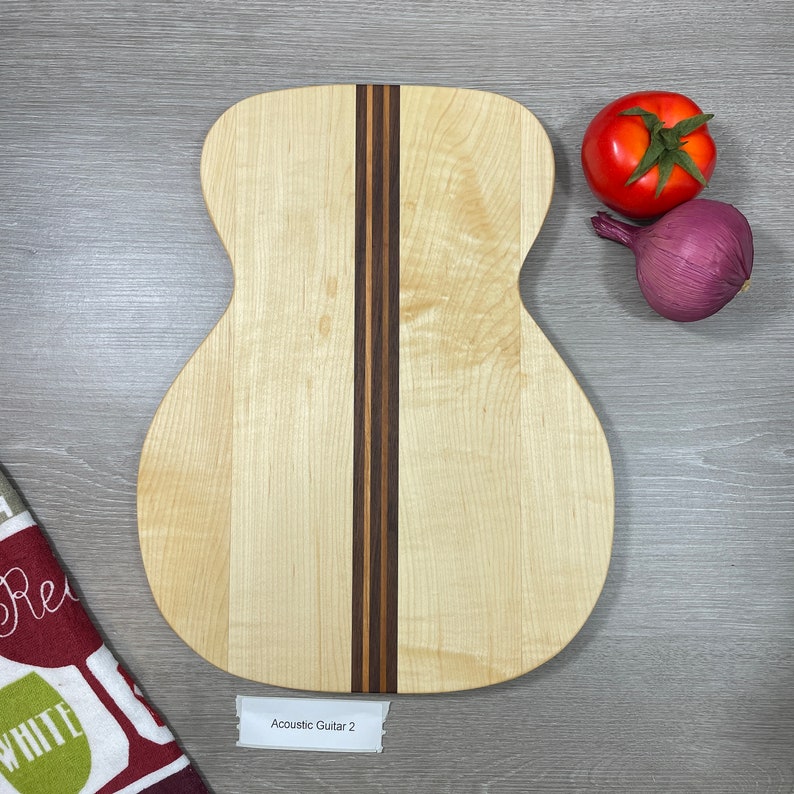 Acoustic Guitar Cutting Board the Perfect Gift for Any - Etsy
