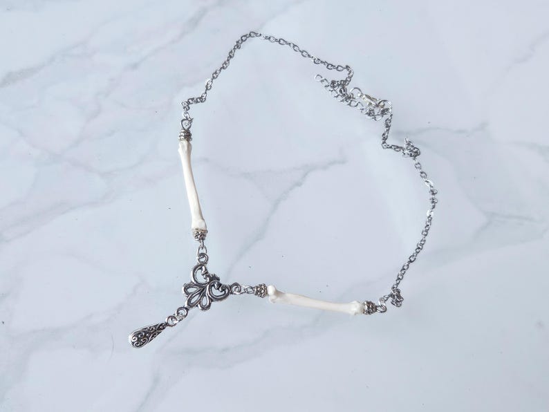 Bone Necklace | Bone Pendant | Bone Choker | Gothic Natural Necklace ...