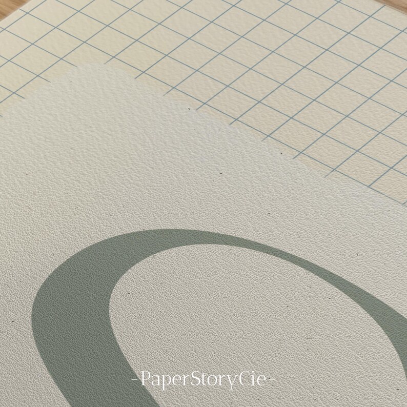 Nursery Name Prints, Sage Green Initial Print: Vintage Cottagecore ...