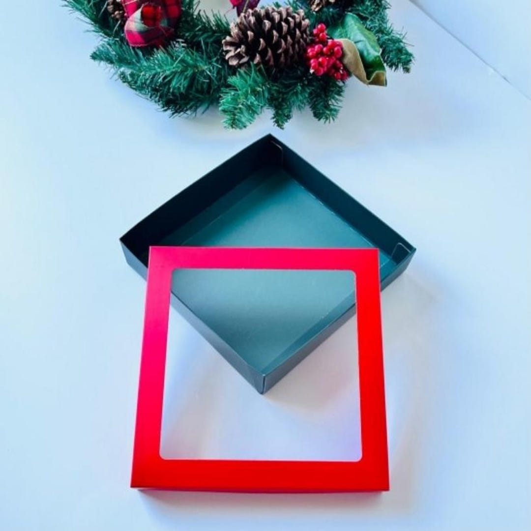 Window Gift Box – Clear Lid Packaging for Chocolate, Cookies, Pastry ...