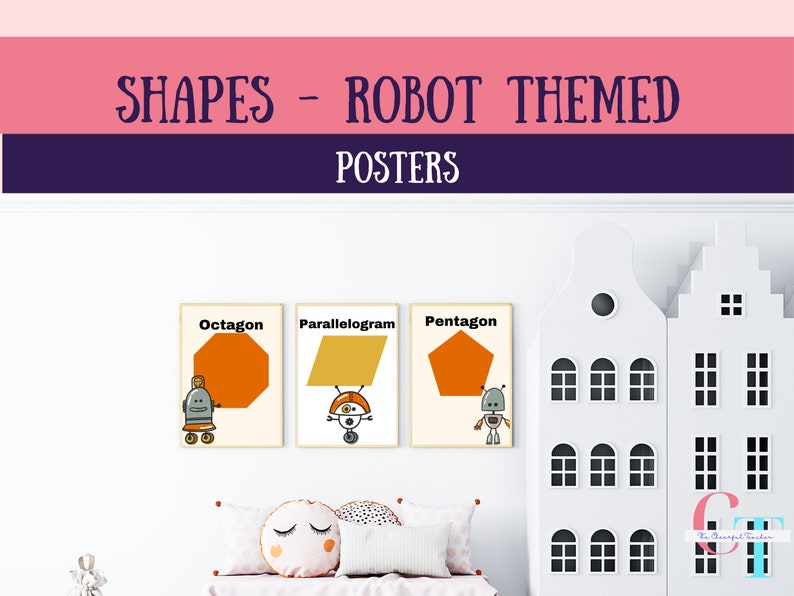 Shapes Poster Preschool Materials Homeschool Printables - Etsy