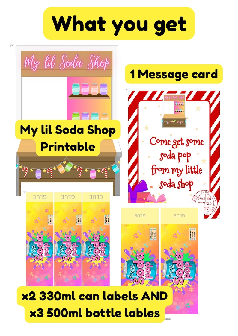 My Little Soda Pop Shop Printable Prop | Demon Hunters Elf Props ...