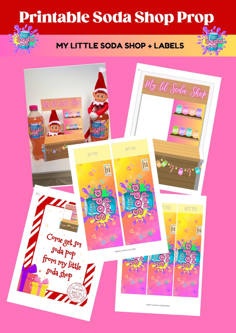 My Little Soda Pop Shop Printable Prop | Demon Hunters Elf Props ...