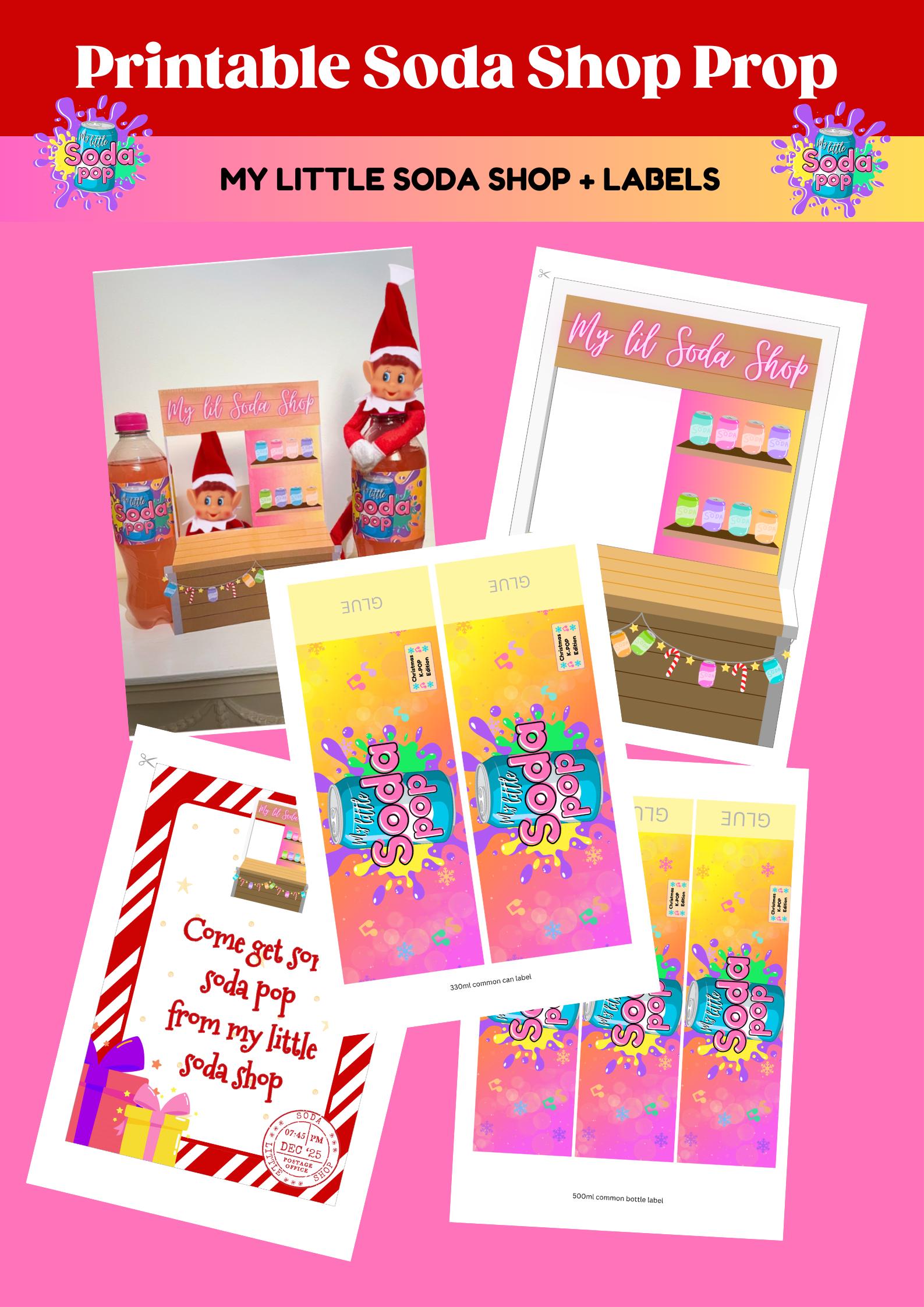 My Little Soda Pop Shop Printable Prop | Demon Hunters Elf Props ...