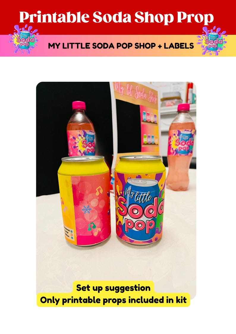 My Little Soda Pop Shop Printable Prop | Demon Hunters Elf Props ...