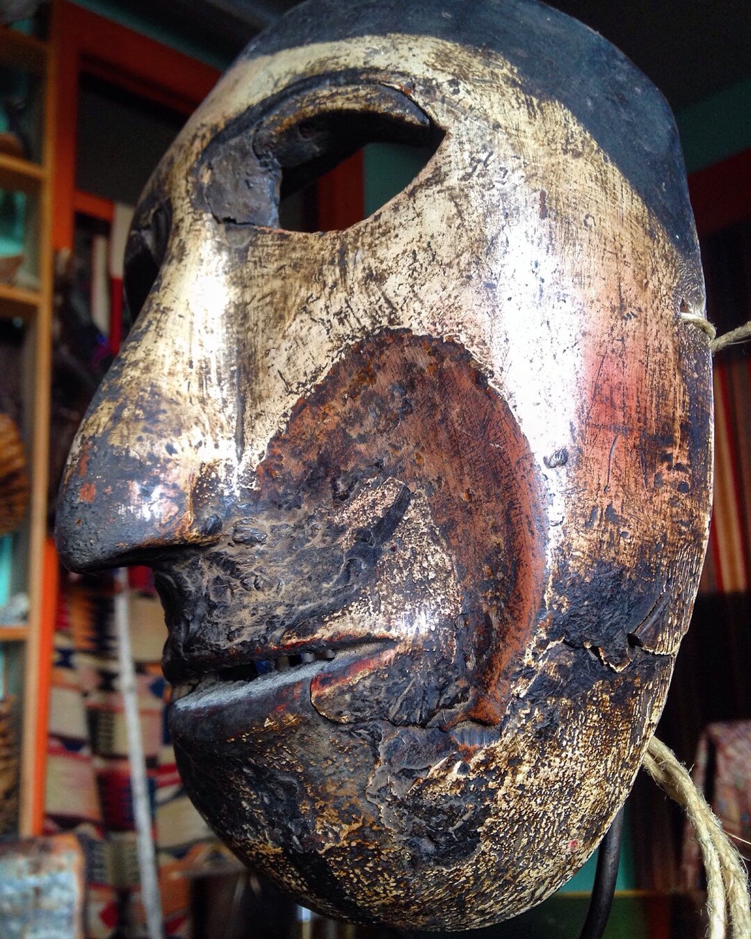 Very Old Antique Mexican Dance Mask Heavy Patina and Native Repairs - Etsy