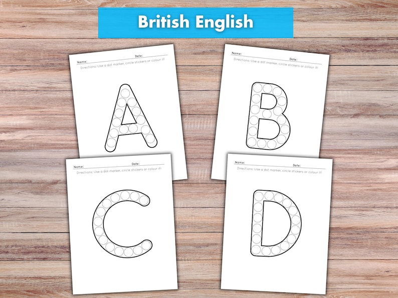 Alphabet Dot Marker Page Bundle, Upper & Lowercase ABC Worksheets for ...