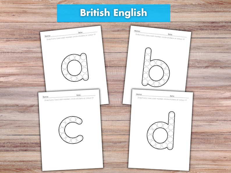 Alphabet Dot Marker Page Bundle, Upper & Lowercase ABC Worksheets for ...