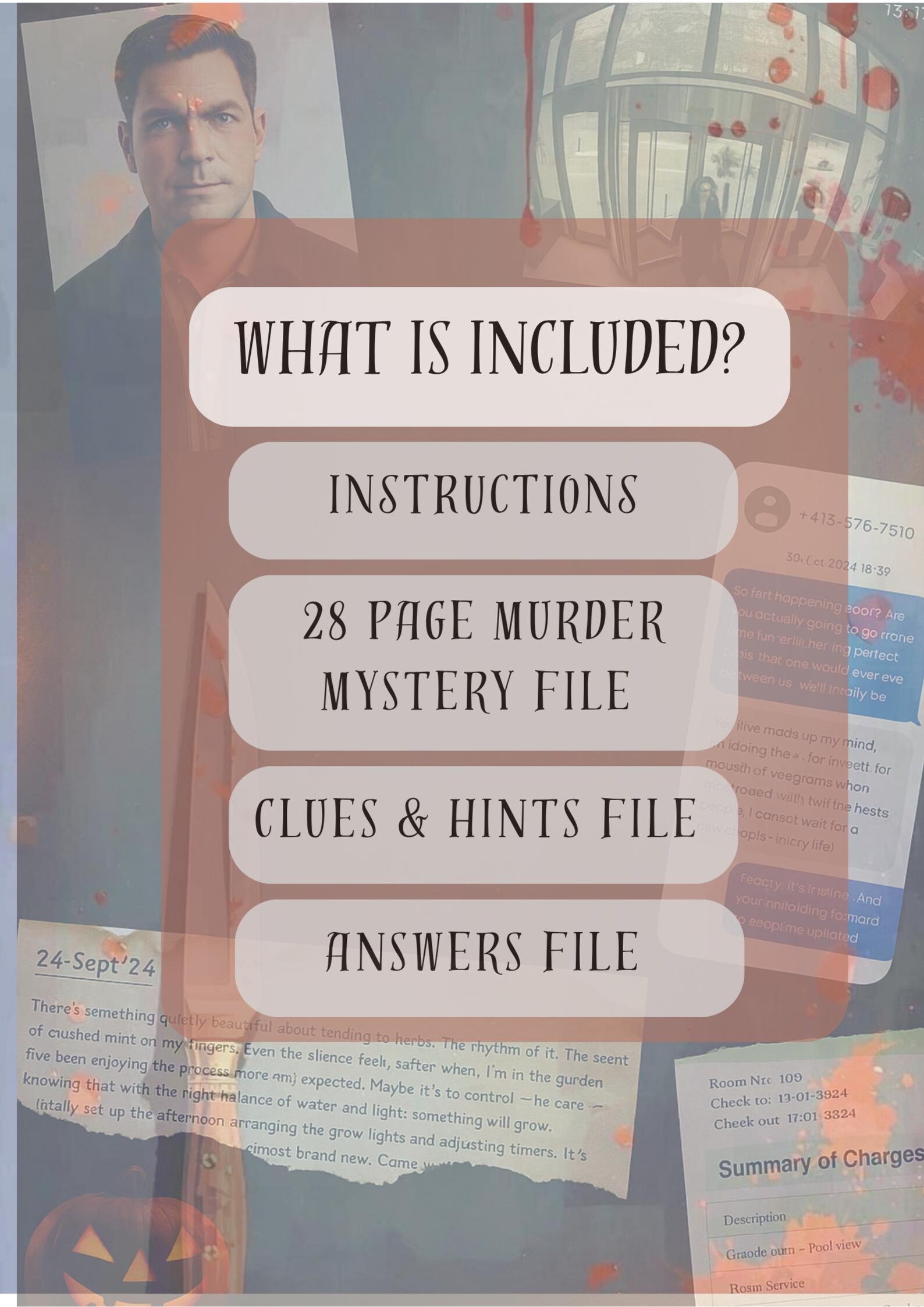 Printable Murder Mystery Case File | Halloween Murder Mystery Game ...