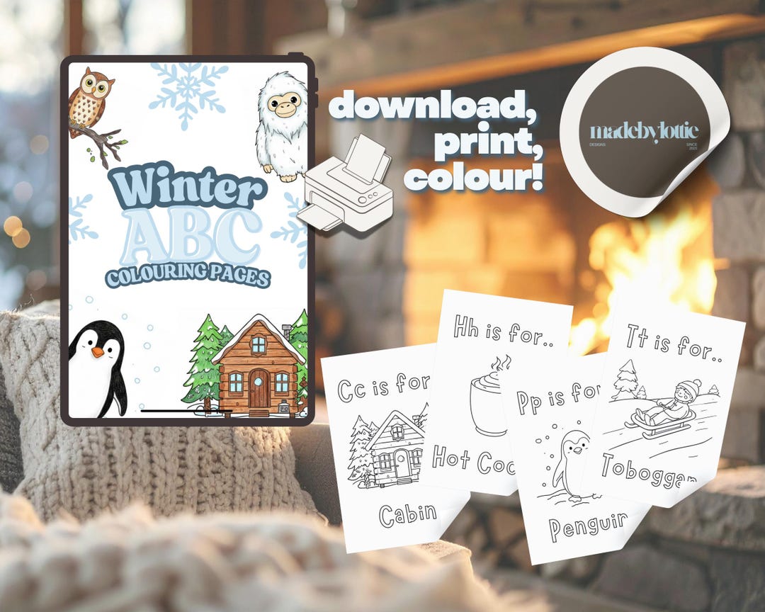 Printable Winter ABC Colouring Pages | Seasonal Colouring Pages ...