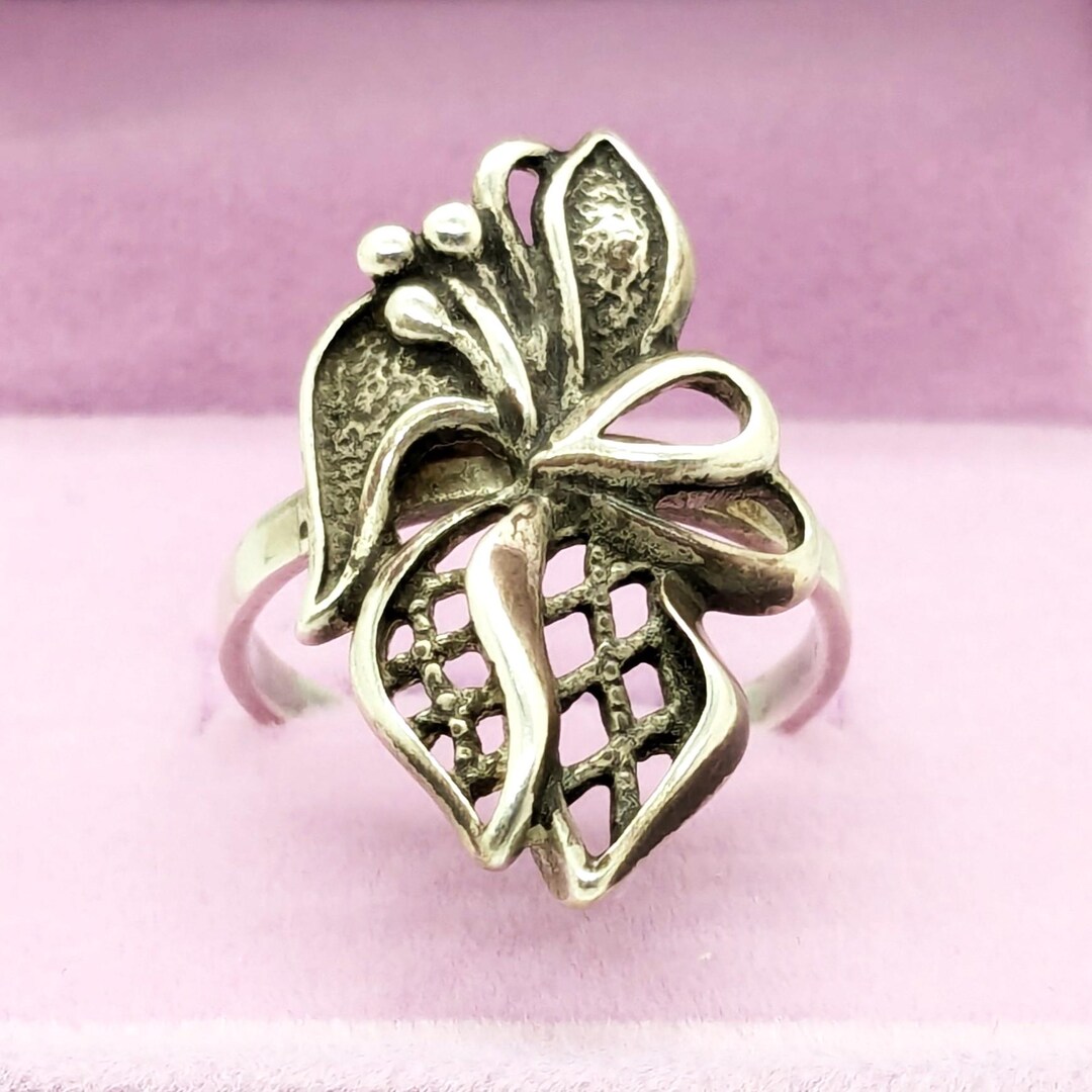 Vintage Luxury Soviet RING Silver 925 Stamp Star USSR -size: 7.25US ...