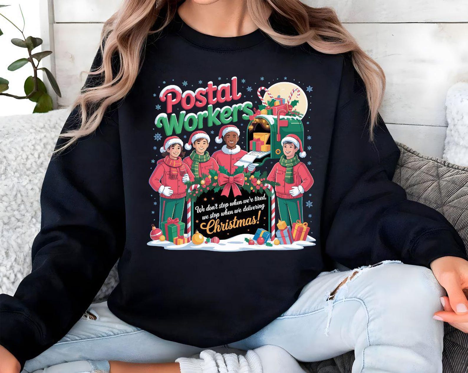 Postal Worker Christmas PNG Bundle | Holiday Shirt Designs (digital ...