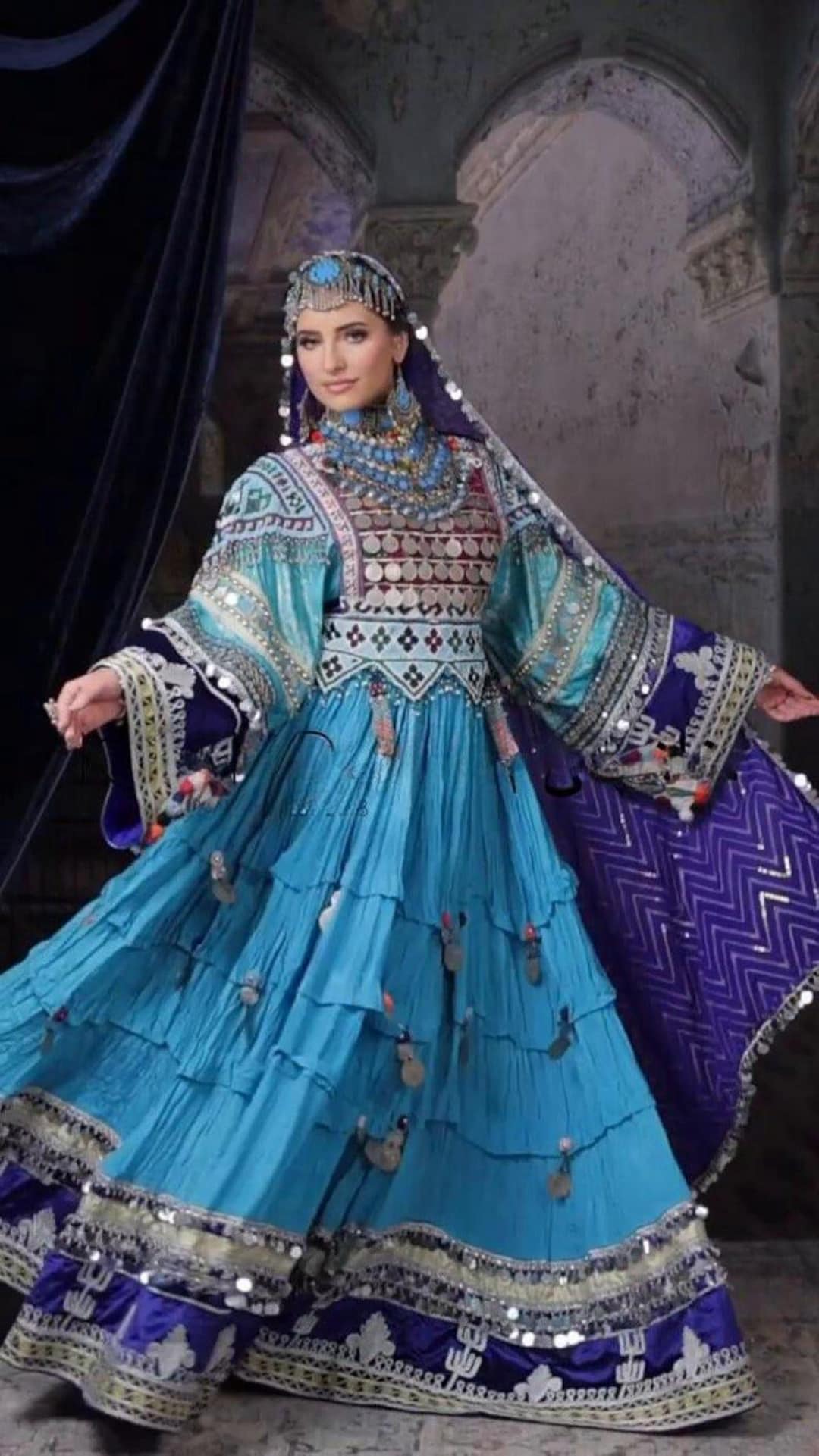 Afghan Kuchi Dress Collection | Handmade Traditional Dresses | Coin ...