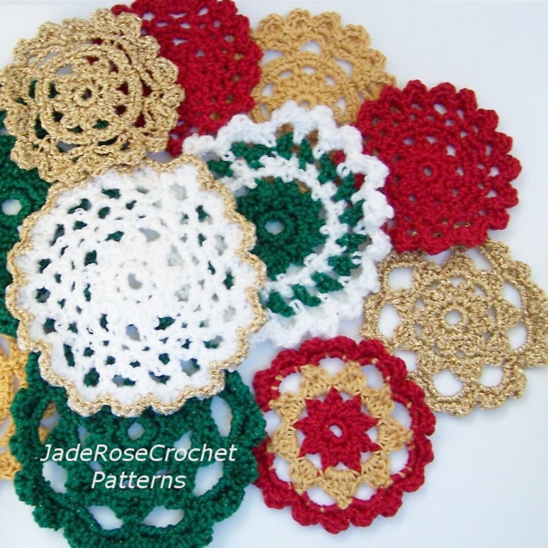 Crochet Coaster Pattern, Crochet Mandala Coaster Pattern, Mug Rugs ...