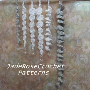 Crochet Icicle Ornament Patterns, 5 Crochet Icicles Pattern, Winter ...