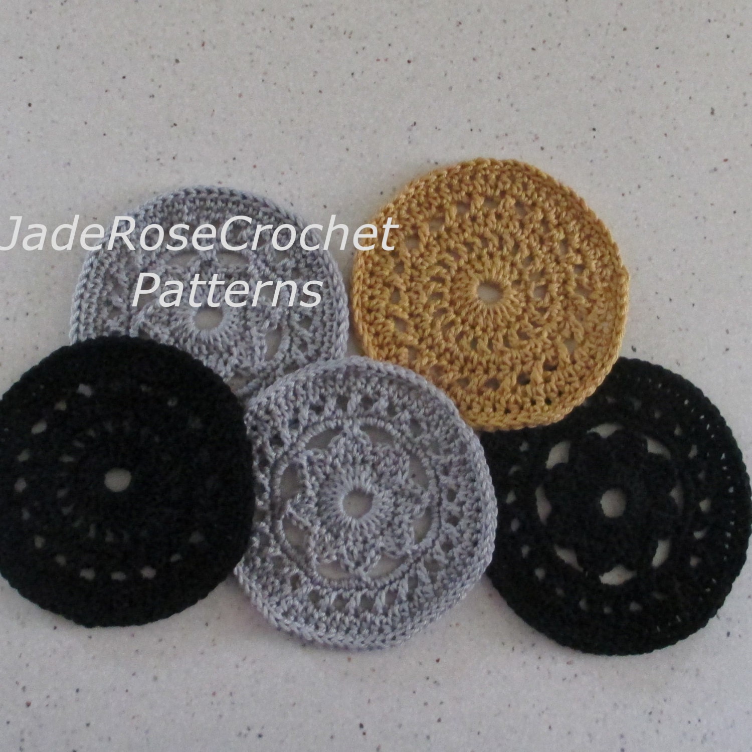 Crochet Coaster Pattern Large Coaster Pattern Mug Rugs - Etsy