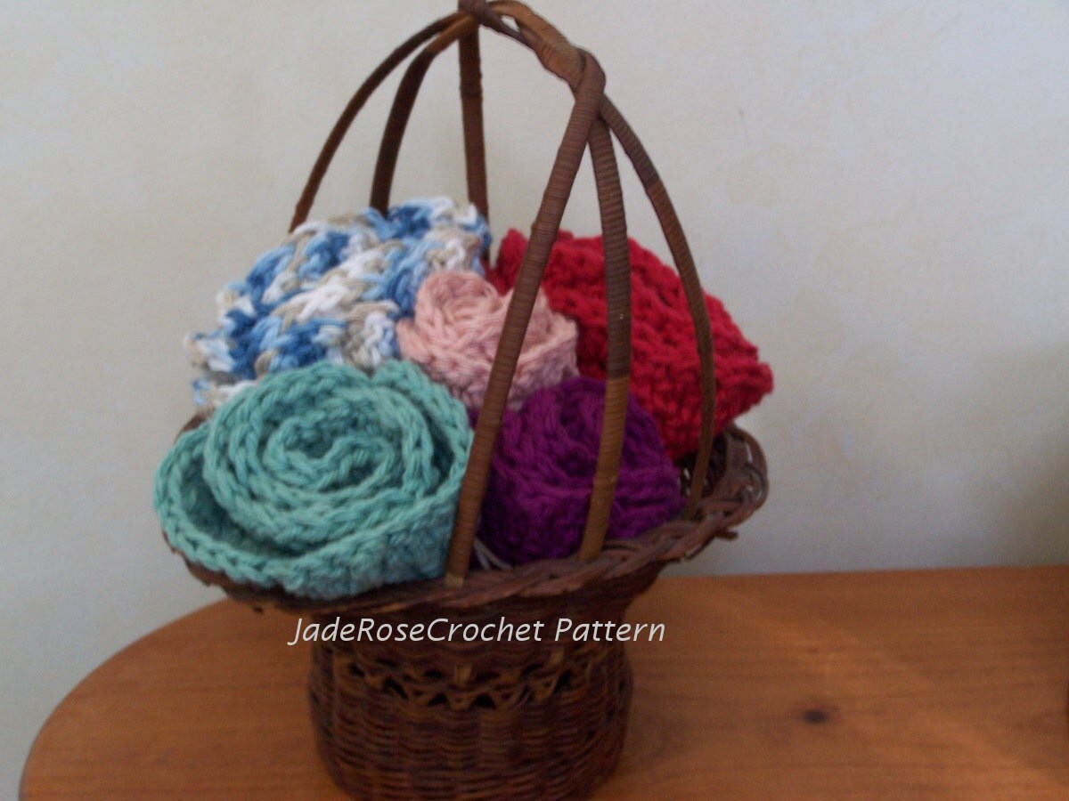 Crochet Doily Pattern Dish Cloths Flower Doilies Potholders | Etsy