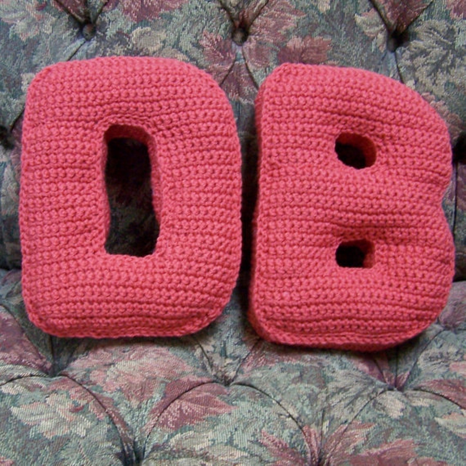 Crochet Alphabet Pattern, Crochet Letters in 5 Sizes, 3D Pillows Block ...