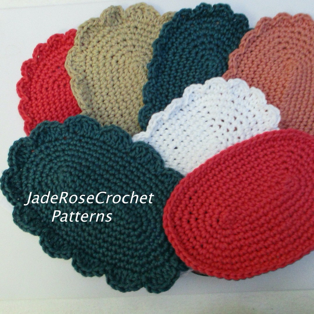 Crochet Doily Pattern, Oval Doily Crochet Pattern, Oval Trivet Crochet ...
