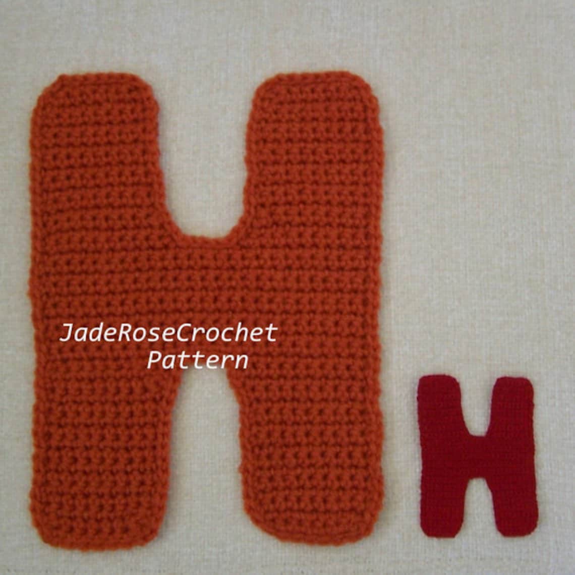 Crochet Alphabet Pattern Crochet Letters in 5 Sizes 3D | Etsy