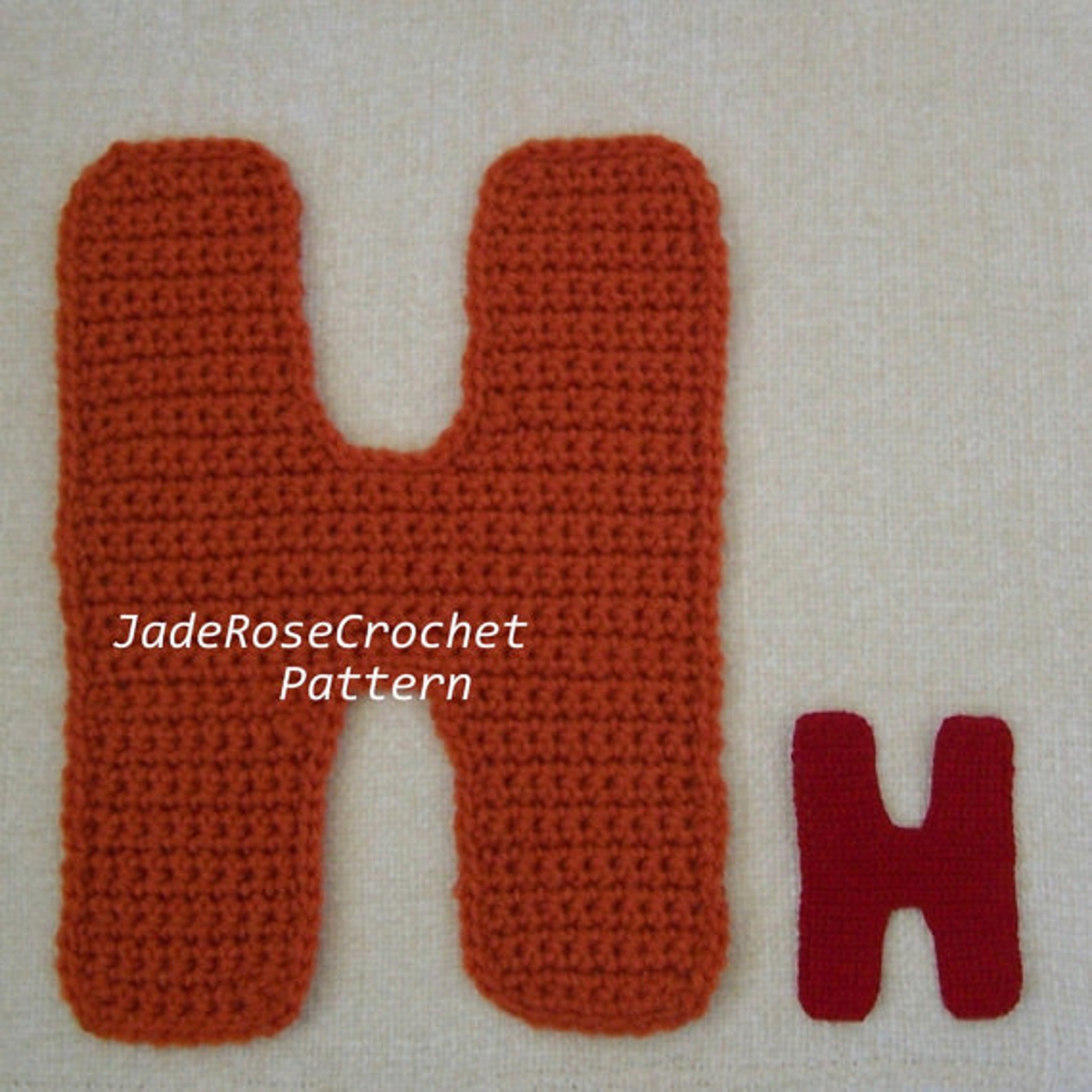 Crochet Alphabet Pattern, Crochet Letters in 5 Sizes, 3D Pillows Block ...