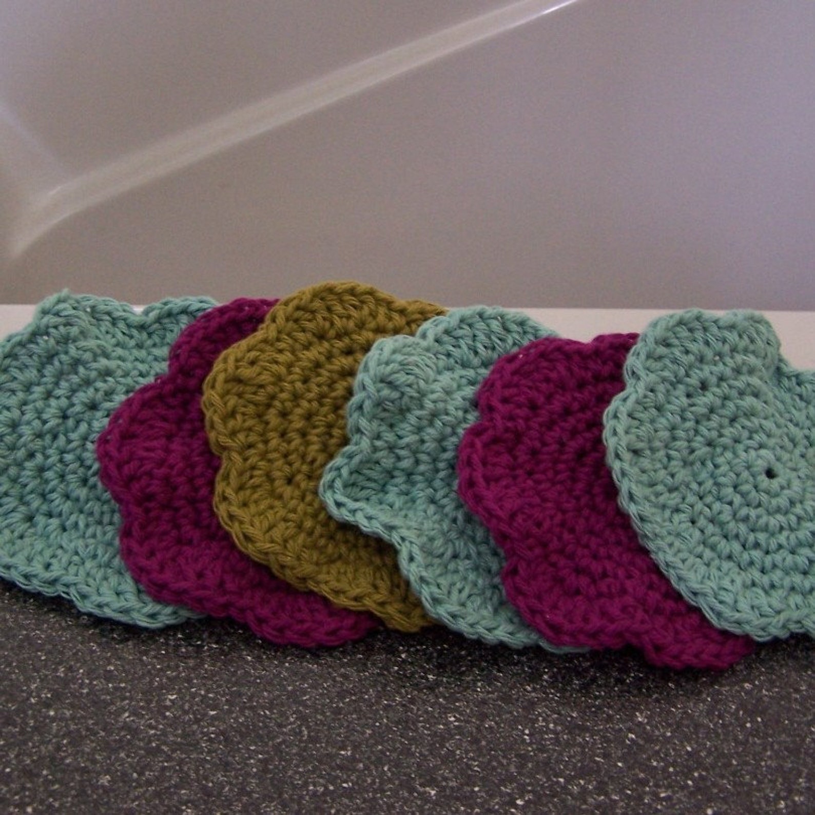 Crochet Doily Pattern Dish Cloths Flower Doilies Potholders | Etsy