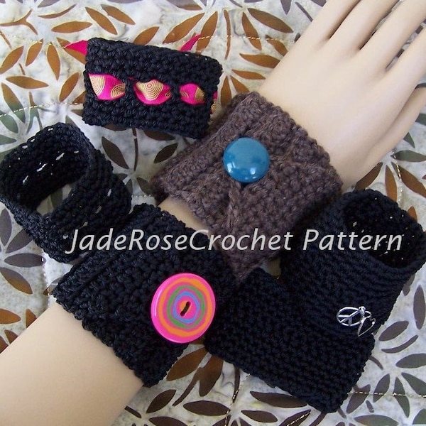 Crochet Button Bracelet - Etsy