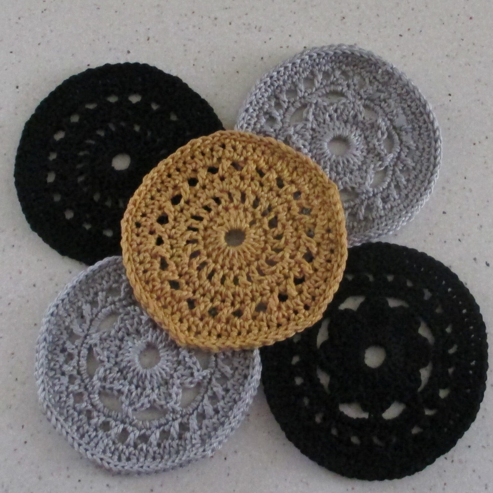 Crochet Coaster Pattern Large Coaster Pattern Mug Rugs - Etsy