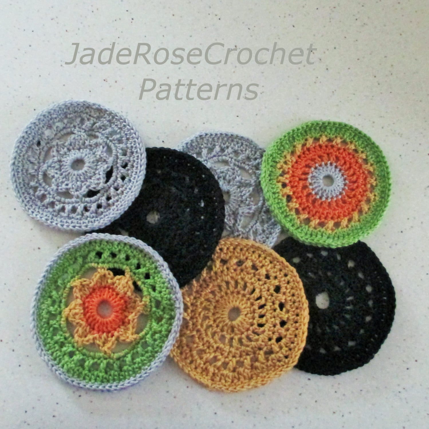 Crochet Coaster Pattern Large Coaster Pattern Mug Rugs - Etsy