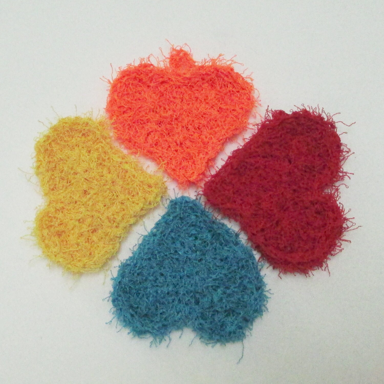 Crochet Bath Pouf Pattern Crochet Heart Scrubby Pattern - Etsy