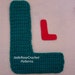 Crochet Letters Patterns L 3D Accent Pillows and Appliques in 5 Sizes ...