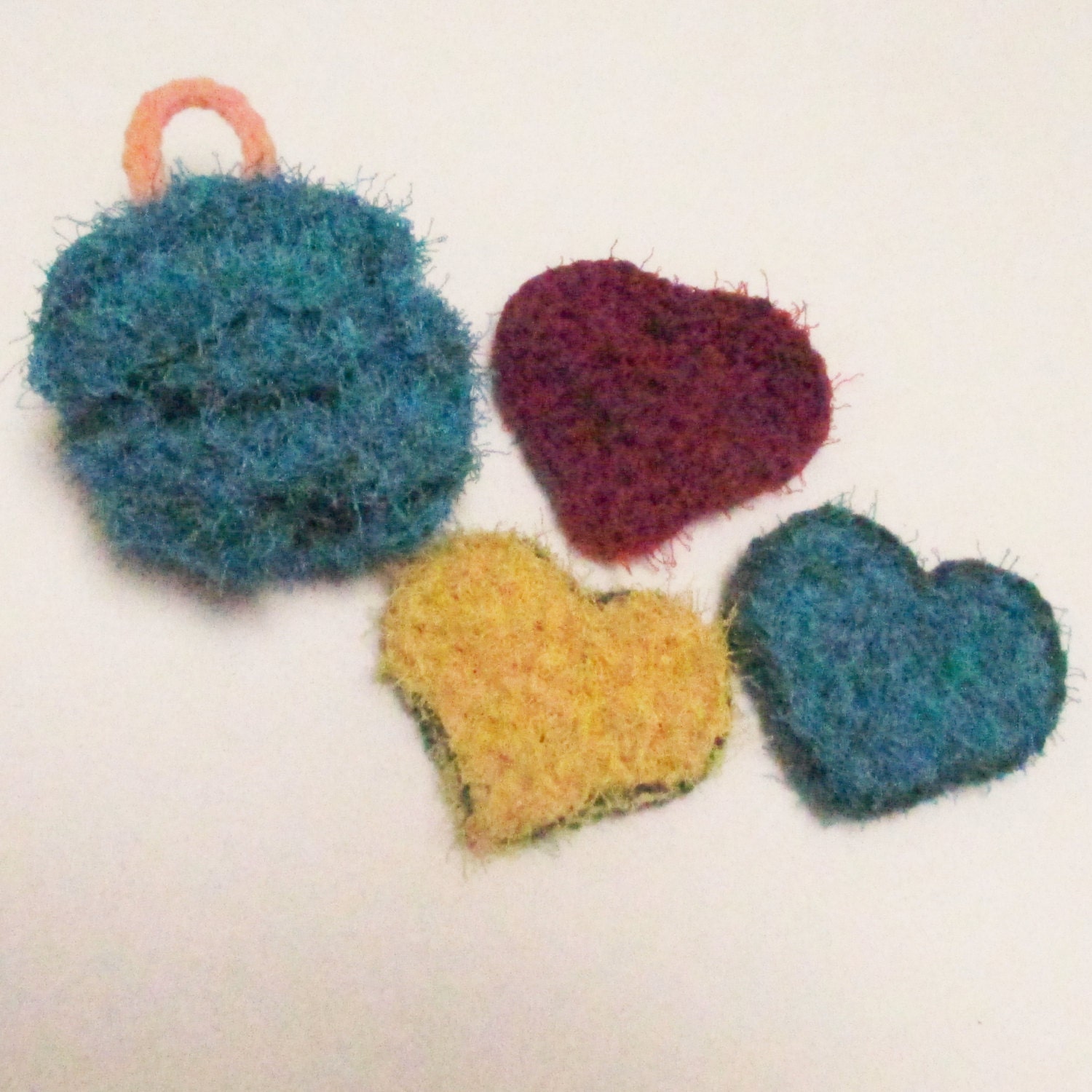 Crochet Bath Pouf Pattern Crochet Heart Scrubby Pattern - Etsy
